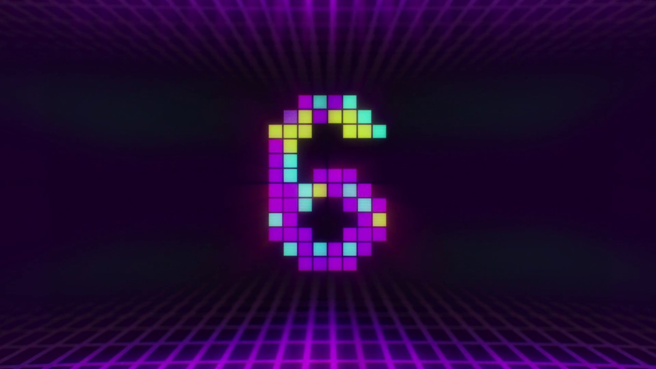 60'' Retro Countdown Video Files - YouTube