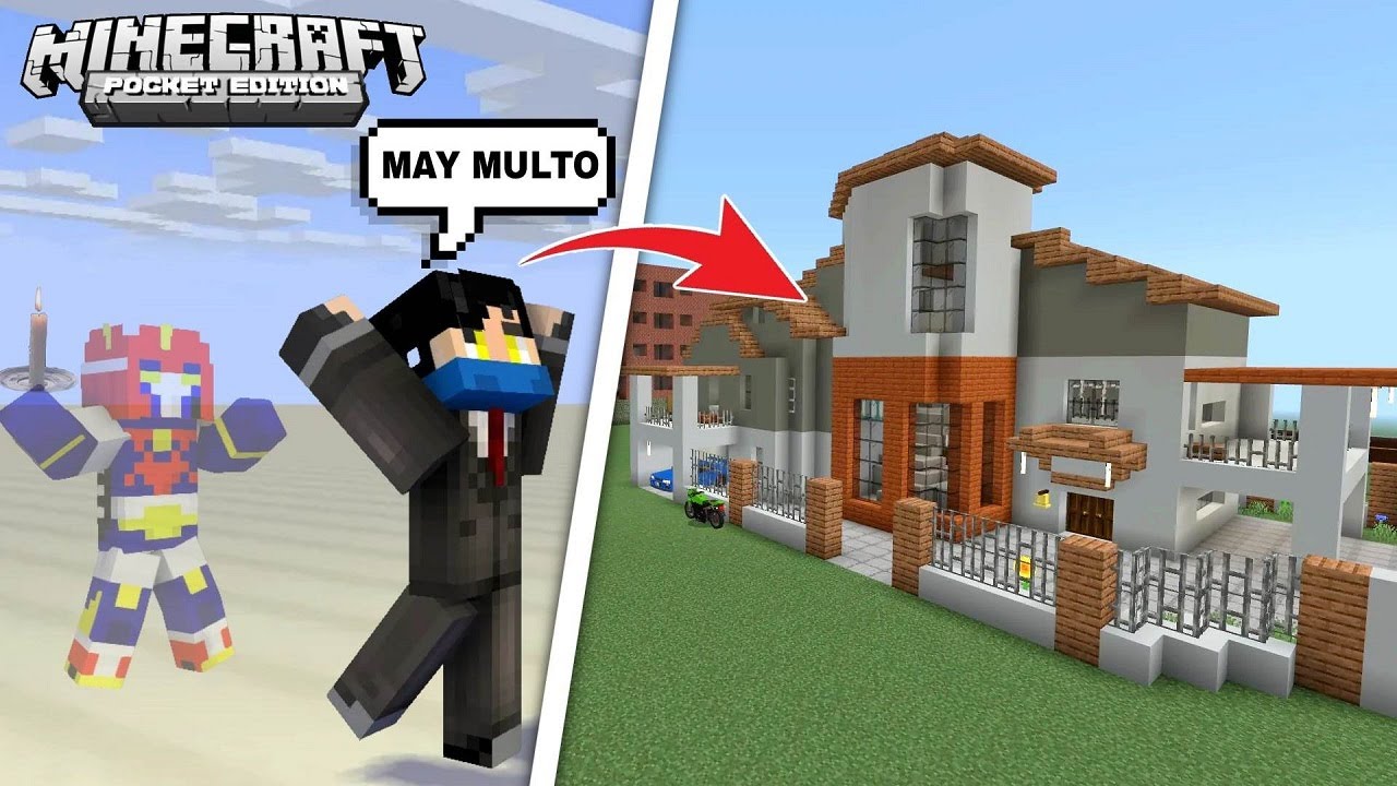 INVISIBLE PRANK sa BG HOUSE sa Minecraft PE - YouTube