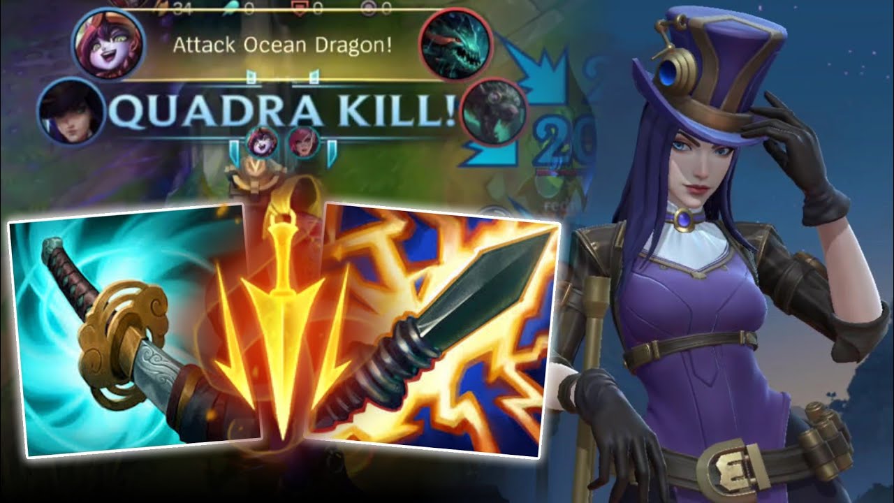WILD RIFT: QUADRA KILL LETHAL TEMPO CAITLYN GAMEPLAY - YouTube