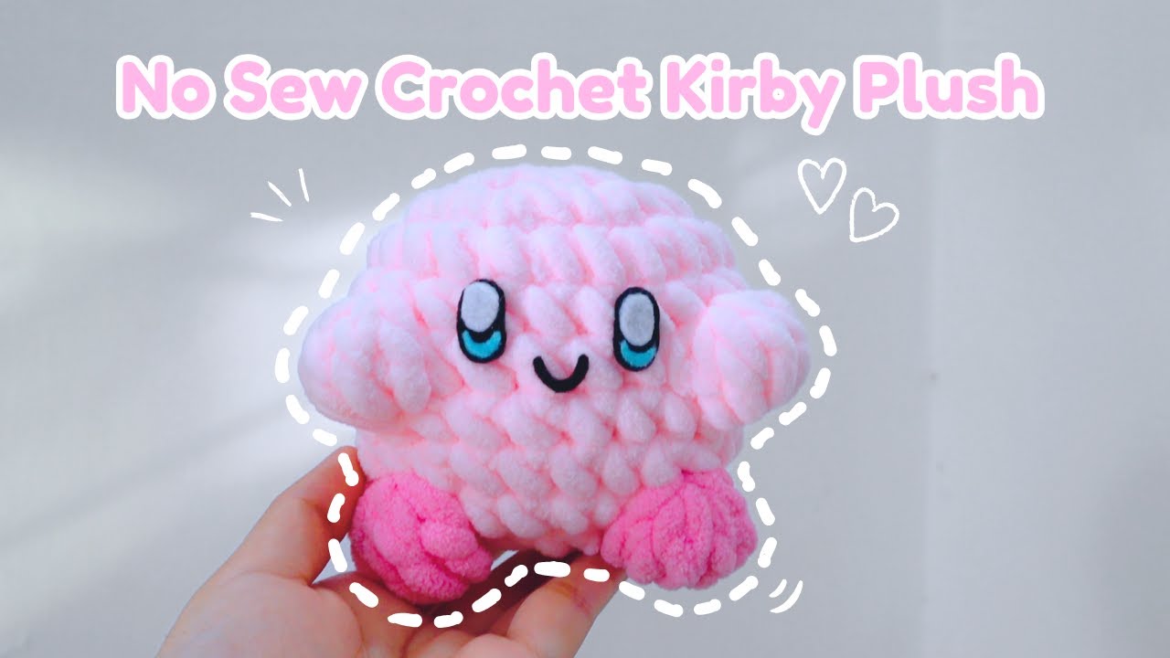No Sew Kirby Crochet Tutorial FREE Amigurumi Pattern Step by Step💗 ...