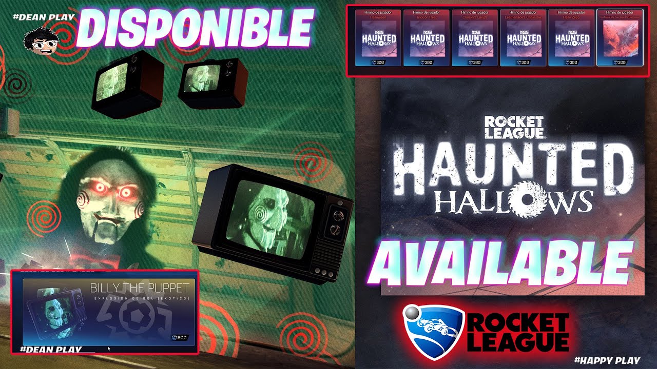 Rocket League - New Jigsaw Goal Explosion & Halloween Anthems ...