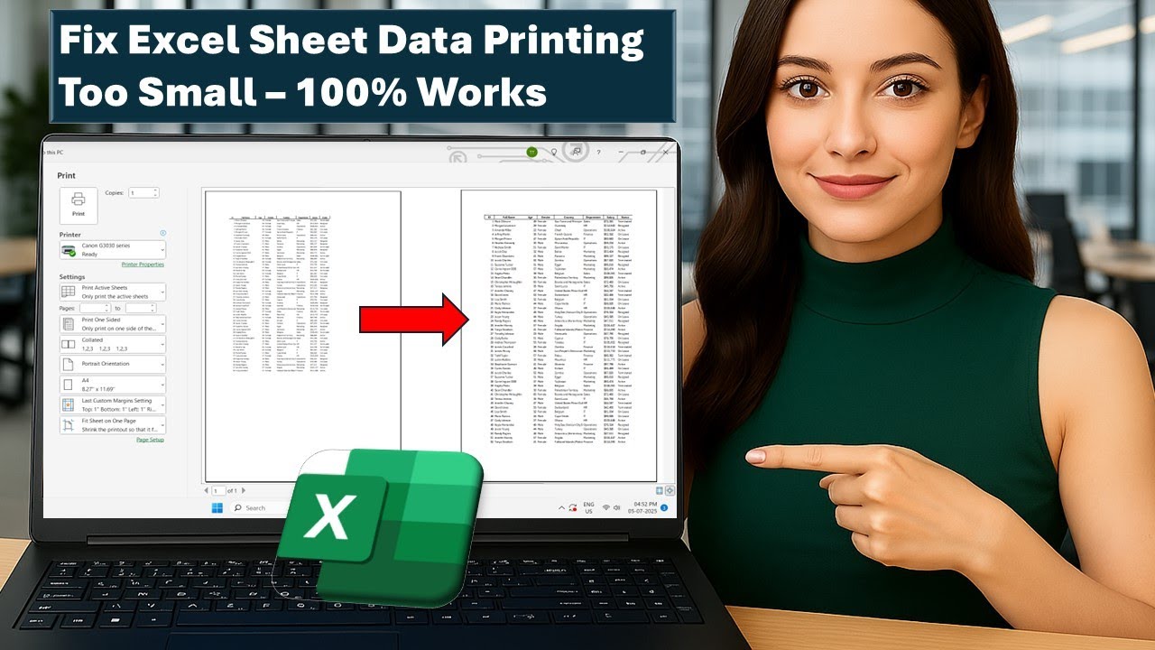 Fix Excel Sheet Data Printing Too Small – 100% Works - YouTube