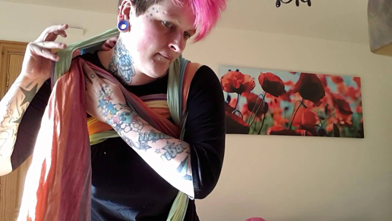 Ruck carry with long wrap and tips - YouTube