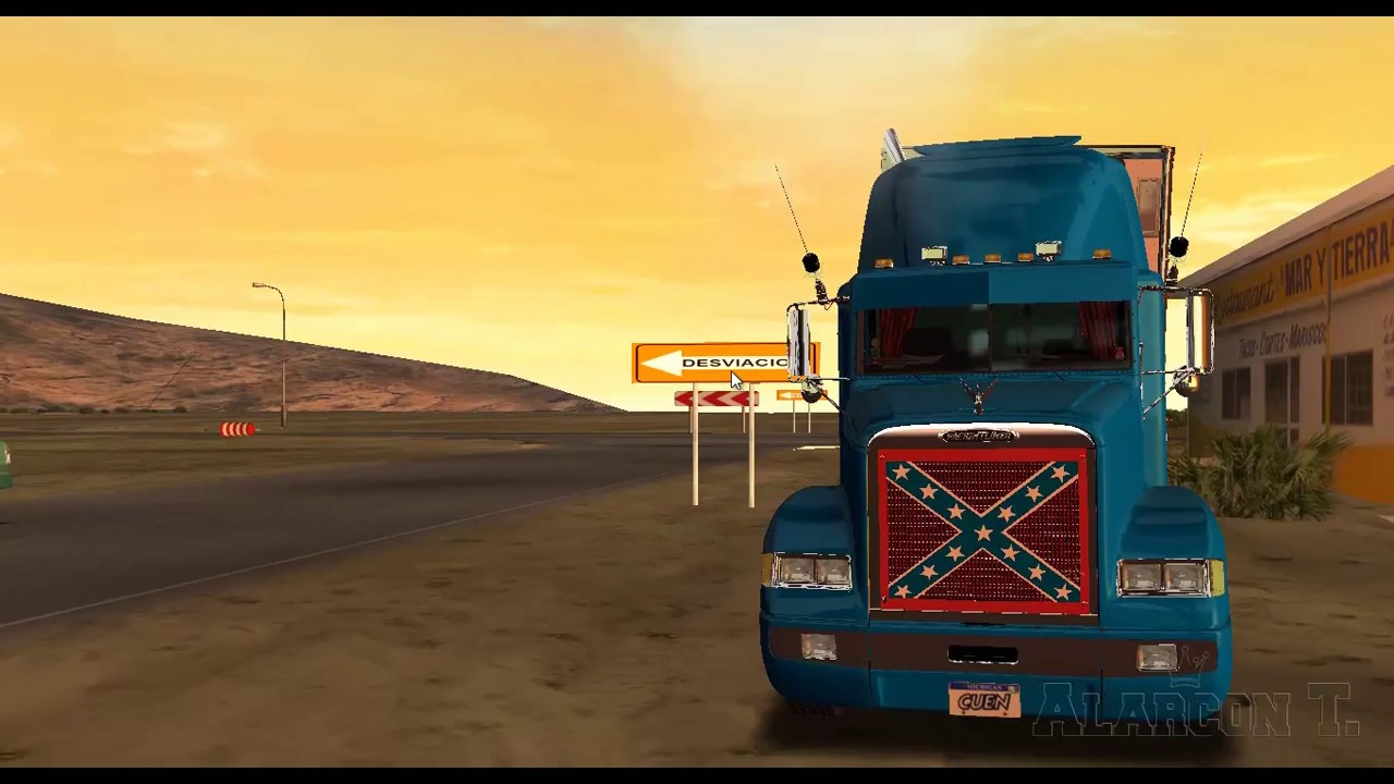 Freightliner FLD120 Flat Top Custom | Alarcon Trucking - YouTube