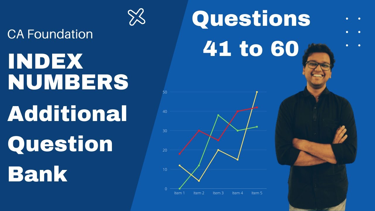 Index Numbers | Additional Question Bank Q. 41 to Q. 60 | CA Foundation ...