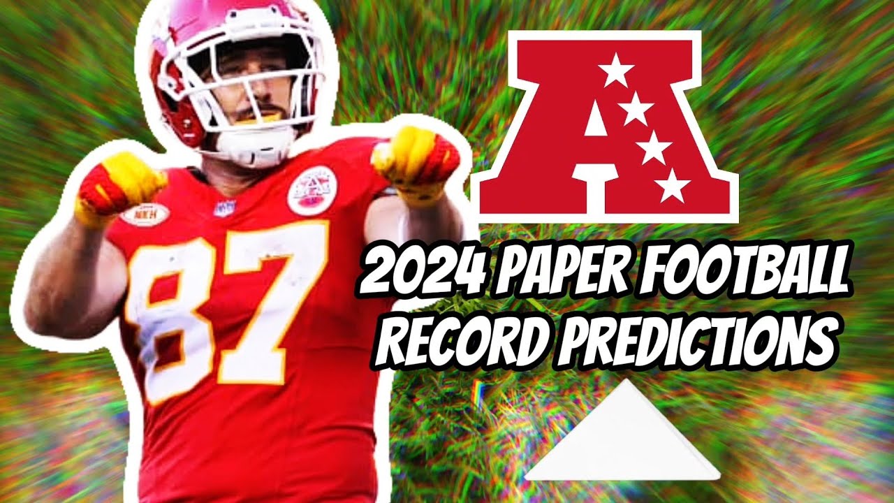 I predicted every NFL team's record with a paper football - AFC Edition ...