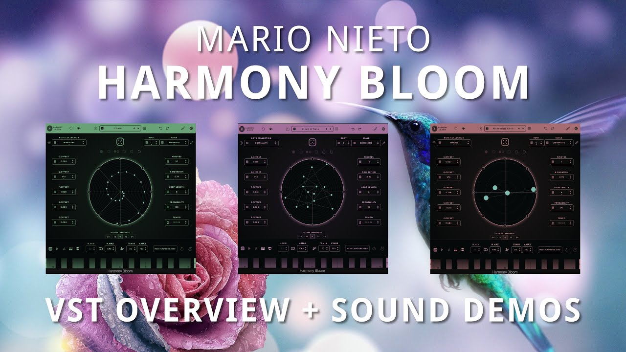 Harmony Bloom - Overview of Polyrhythmic Sequencer + Sounds Demo - YouTube
