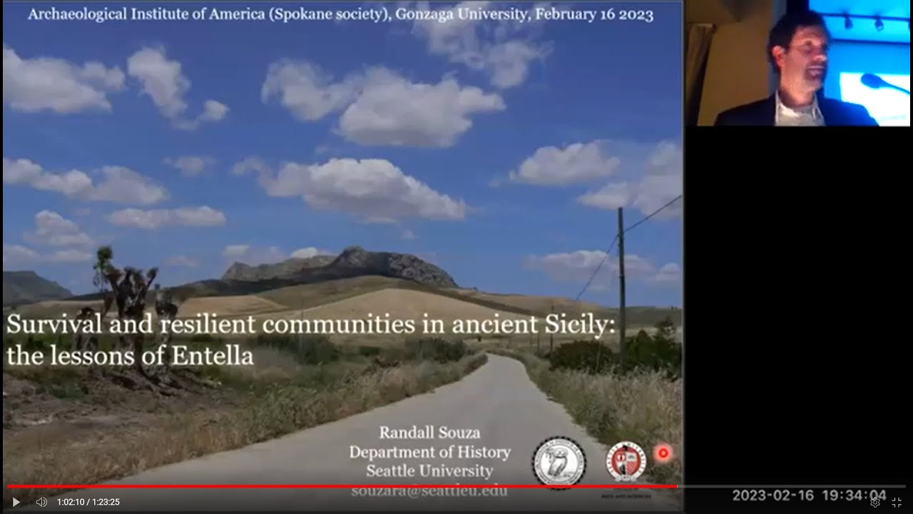 Dr Randall Souza: Survival and Resilience at Entella, ancient Sicily ...