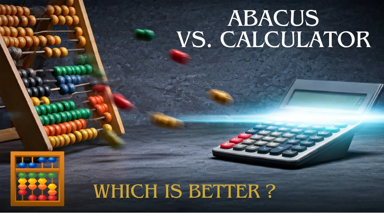 Abacus vs. Calculator : Which is better? - YouTube