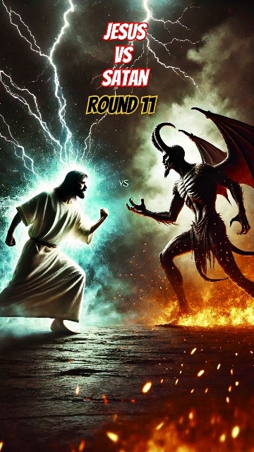 Jesus Vs Satan EPIC Battle!⚔️👑 #shorts #jesus #trending - YouTube