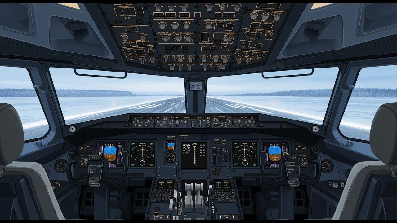 Boeing 747-400 Takeoff in Heavy Snow ️ | Real Cockpit View | Powerful ...