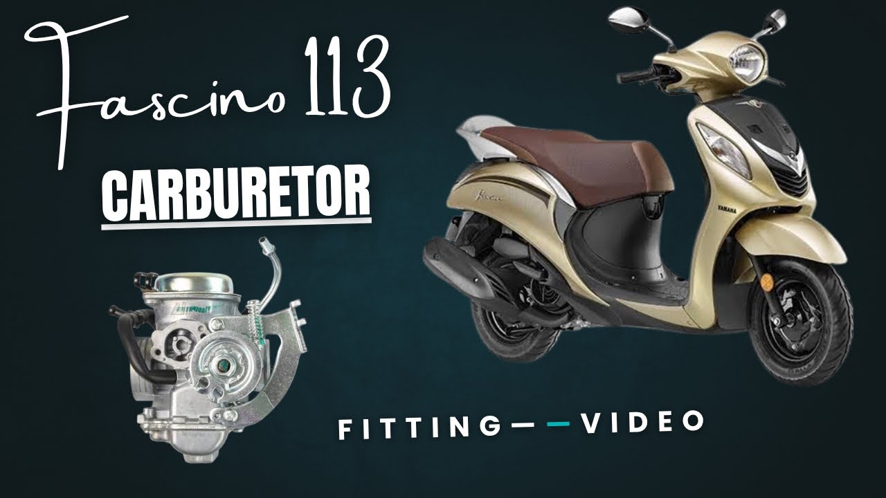 Fascino 113 Carburetor Fitting Full Video || Fascino Carburetor Price ...