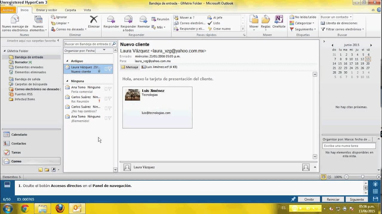 GMetrix mos Outlook 2010-Training Español - YouTube