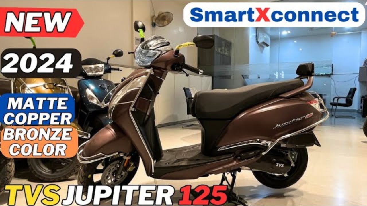 2024 New Tvs Jupiter 125 Smart XConnect - New Price, Mileage FullReview ...