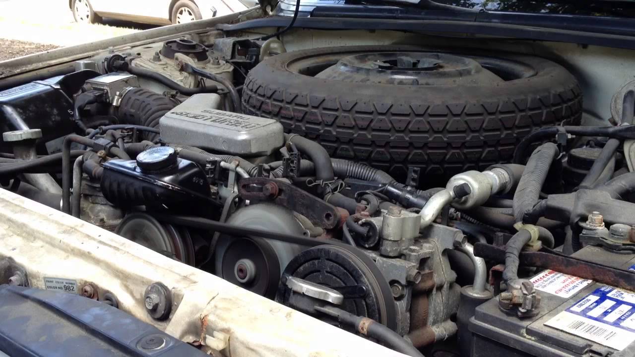 1989 Subaru RX cold start - YouTube
