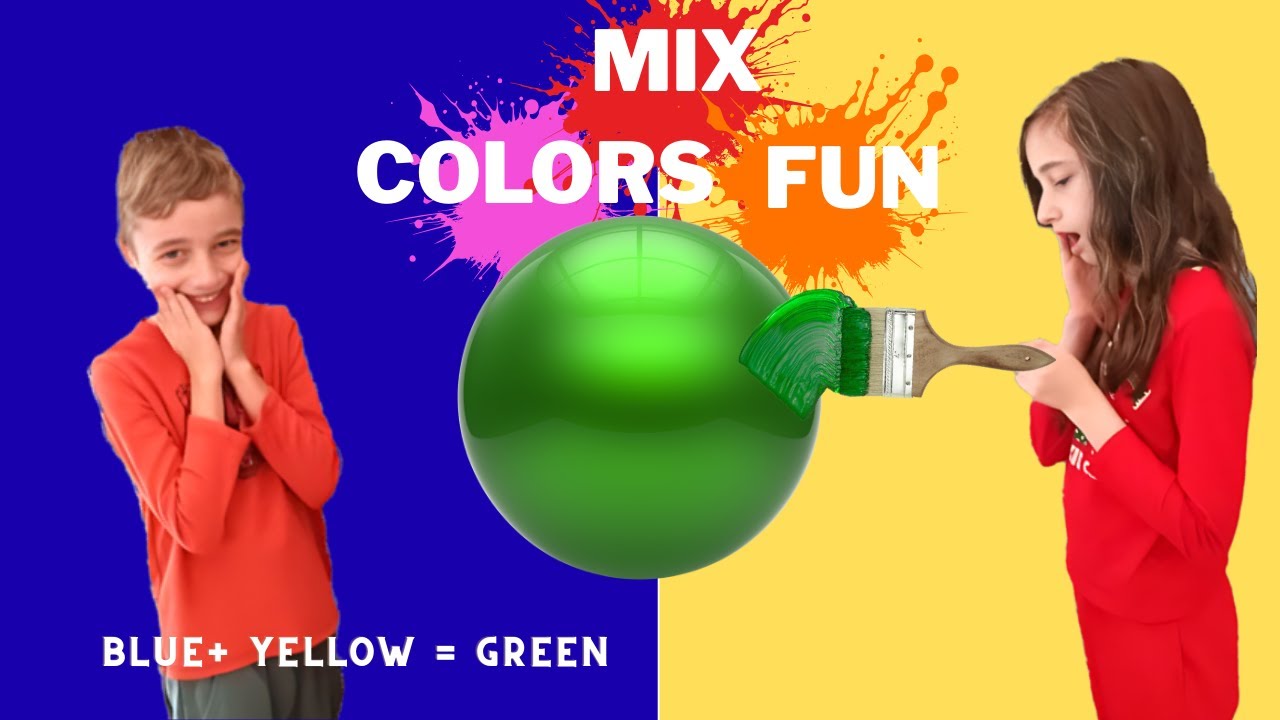 Color Mixing Surprise! 3 Siblings Discover New Colors - YouTube