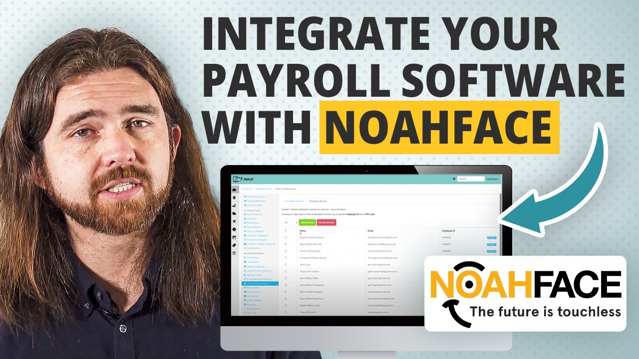 Payroll Integration with NoahFace - YouTube