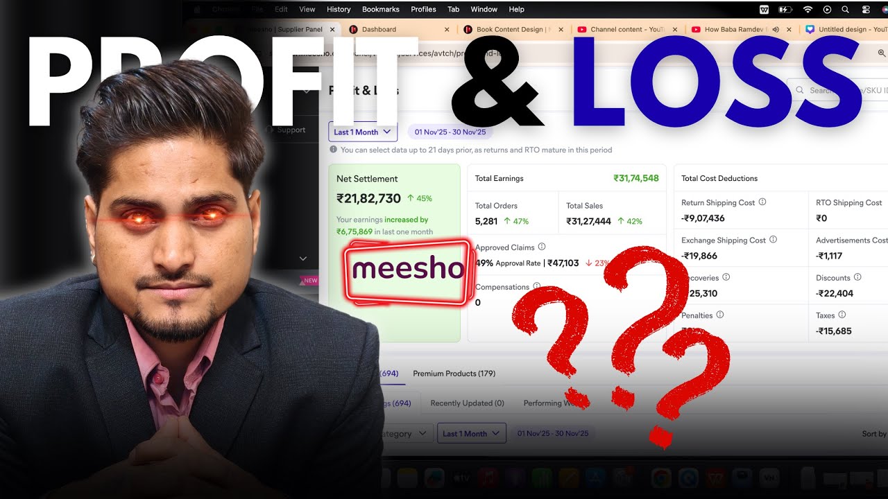 Meesho Supplier Profit & Loss Calculation Made Simple || Meesho selling ...