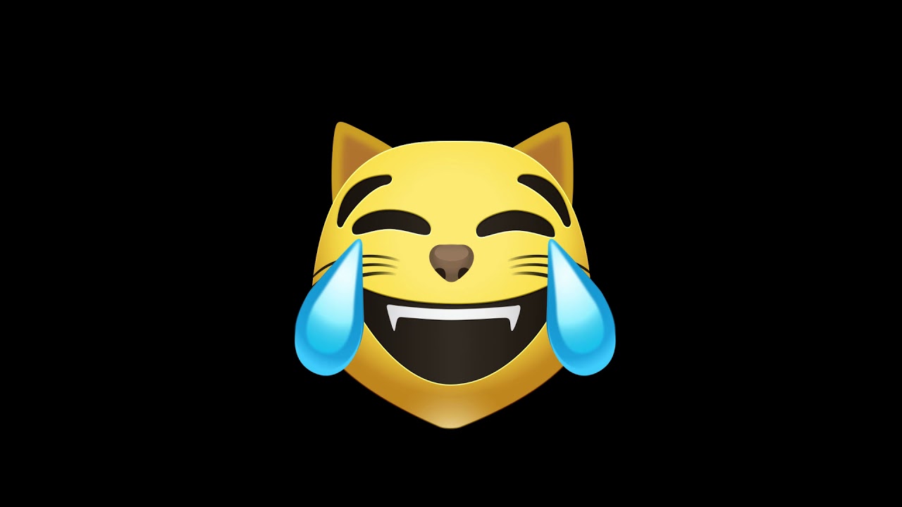 Cat Face With Tears of Joy Free animated emoji Green screen all faces ...