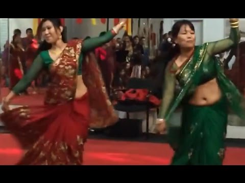 Teej Dance Performance by two Nepalese Ladies [Full HD] - YouTube