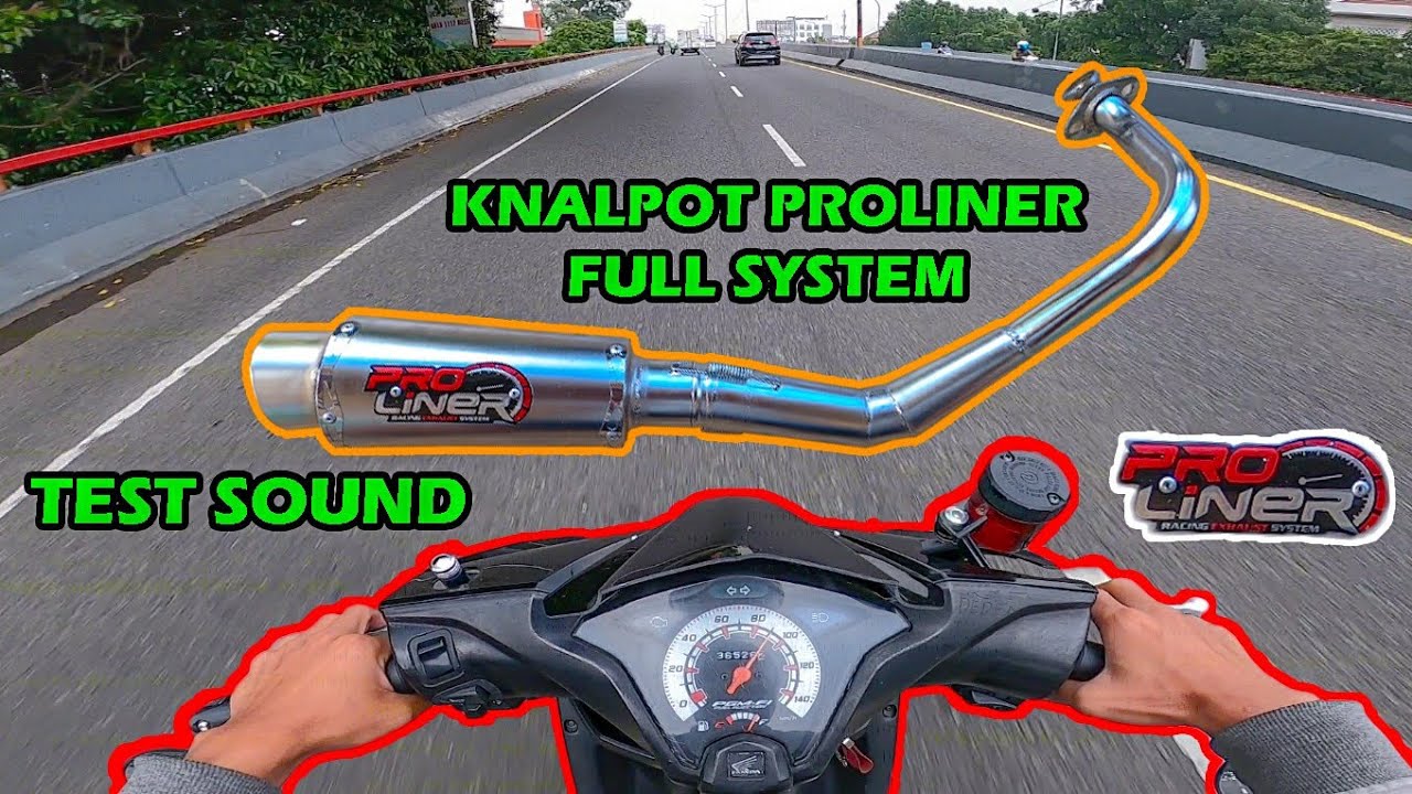 BACOT BANGET! Full Tes Suara Knalpot Proliner Full System Di Motor Beat ...