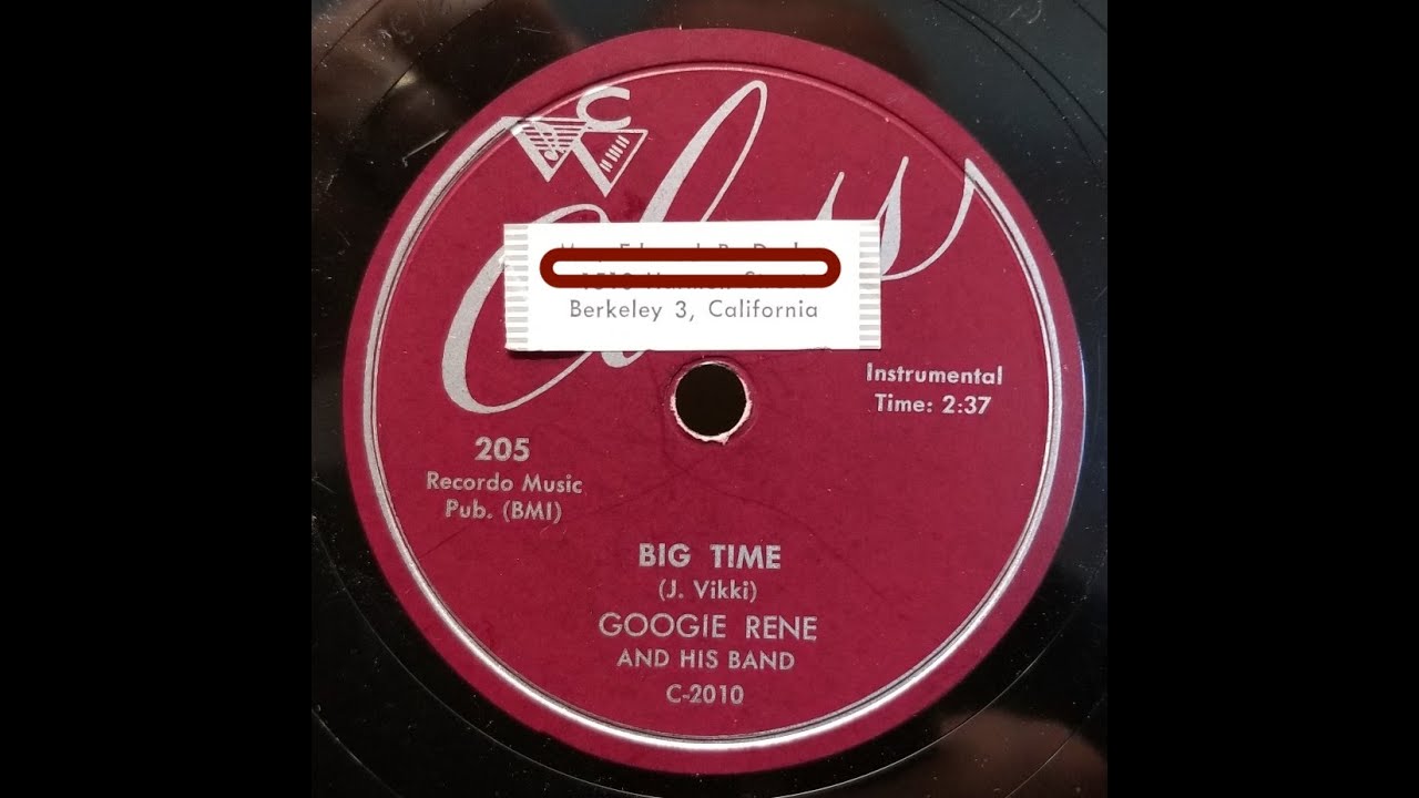 Instrumental R&B: Googie René / Big Time / 1956 - YouTube