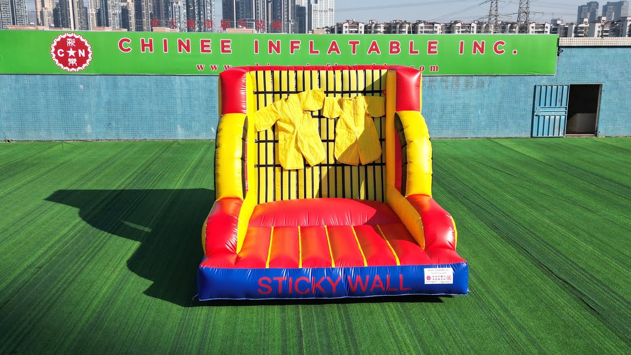 Get Stuck on Fun with the Inflatable Sticky Wall! 🎯 Chinee Inflatables ...