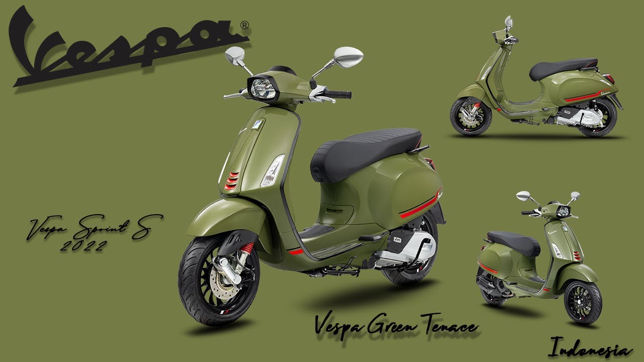 VESPA SPRINT S GREEN TENACE - YouTube