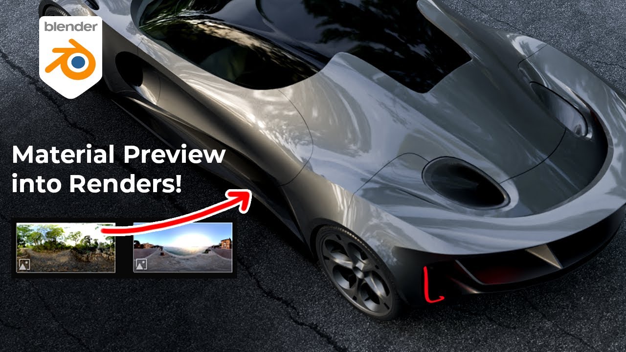 How to Use Material Preview HDRI in Renders? - Easy. - YouTube