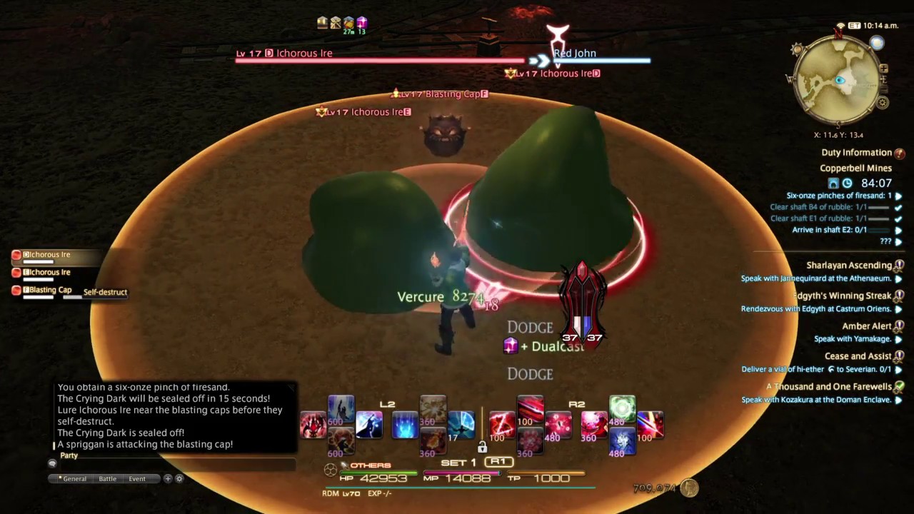FFXIV Copperbell Mines solo speedrun in 7m18s - YouTube