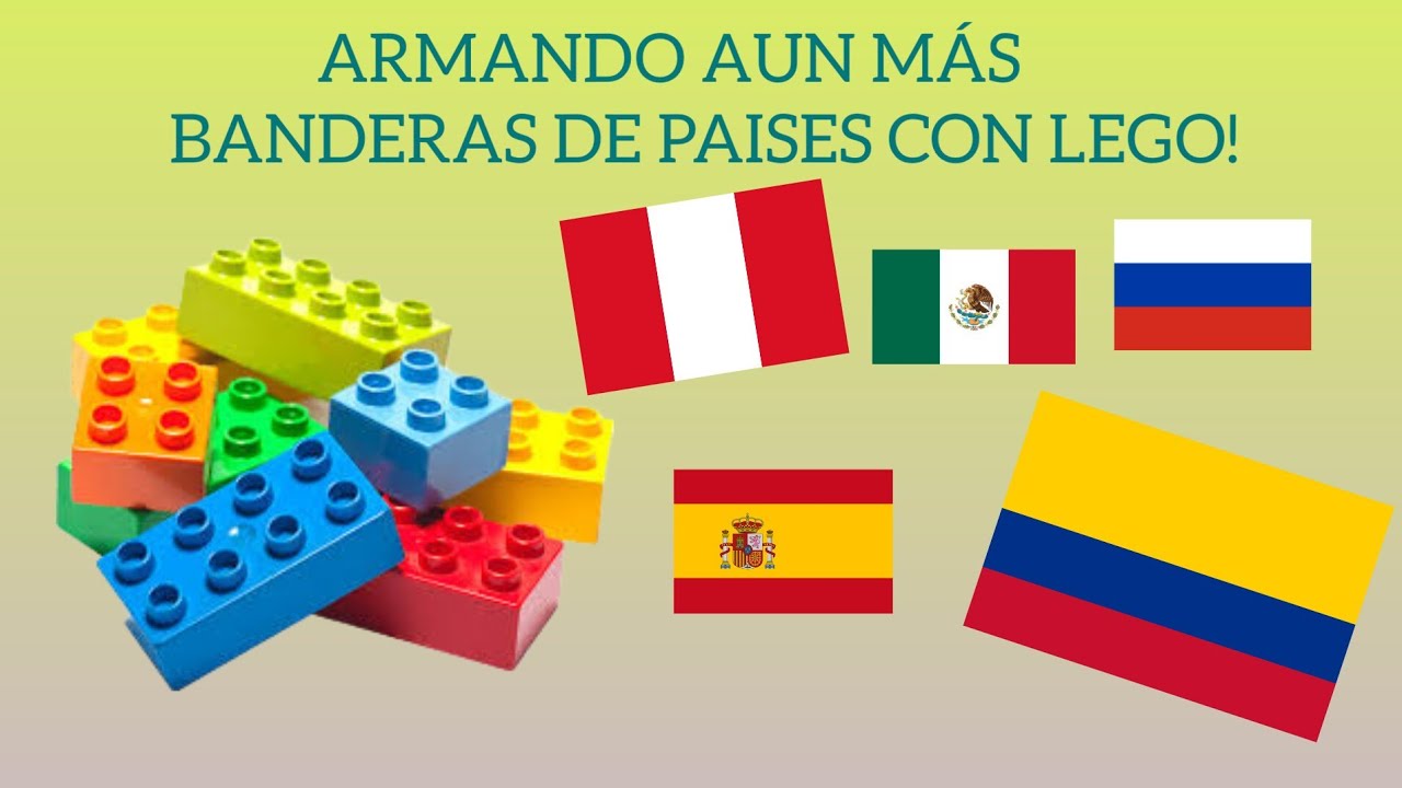 Armando AUN MÁS Banderas de Países con LEGO® - YouTube
