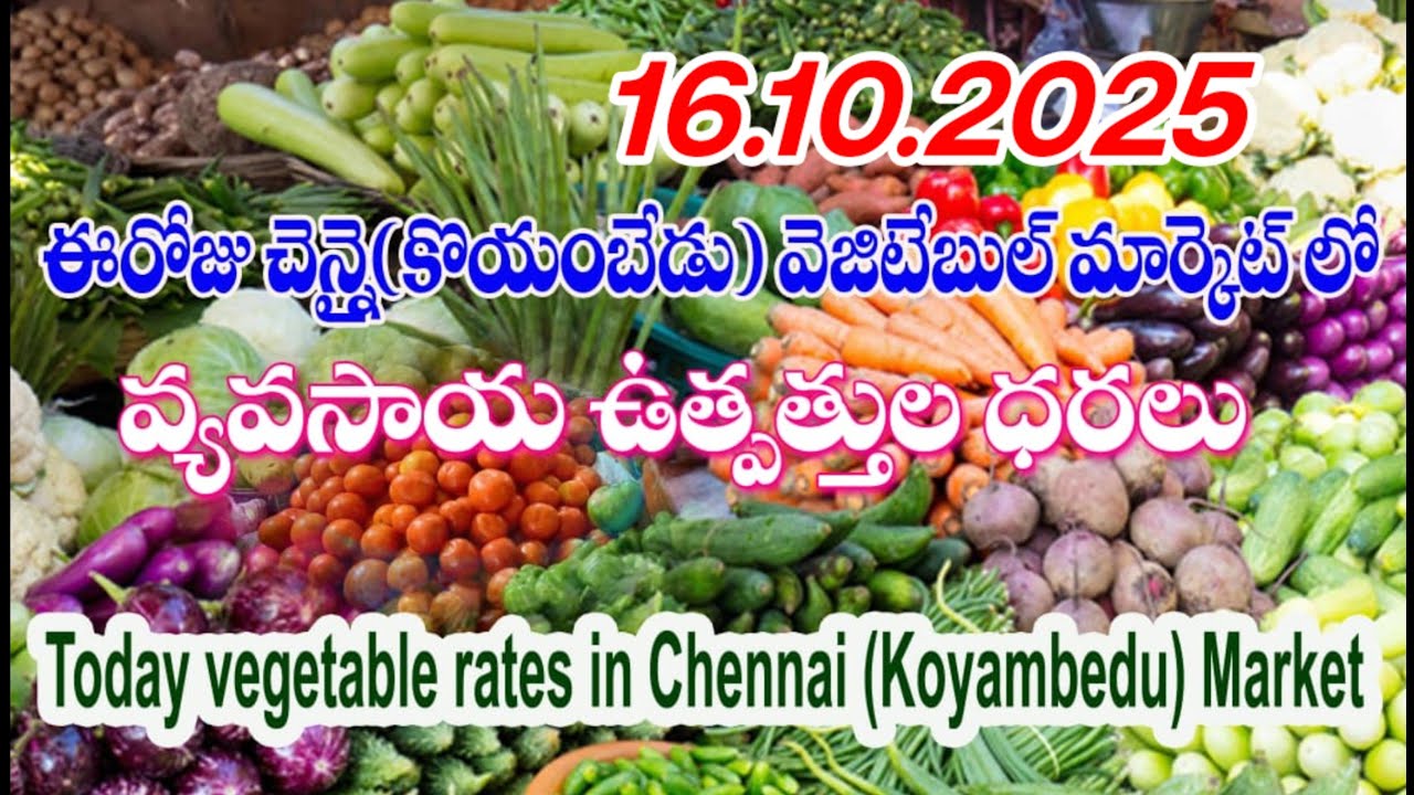 #all ఈరోజు చెన్నై కోయంబేడు మార్కెట్ లో కూరగాయల ధరలు #today vegetable ...