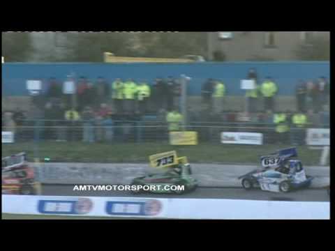 Stock car Racing from Cowdenbeath Racewall - YouTube