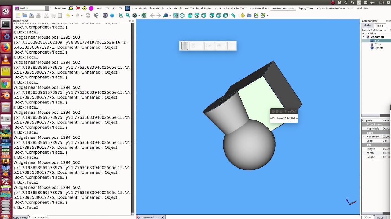 widget near mouse - YouTube