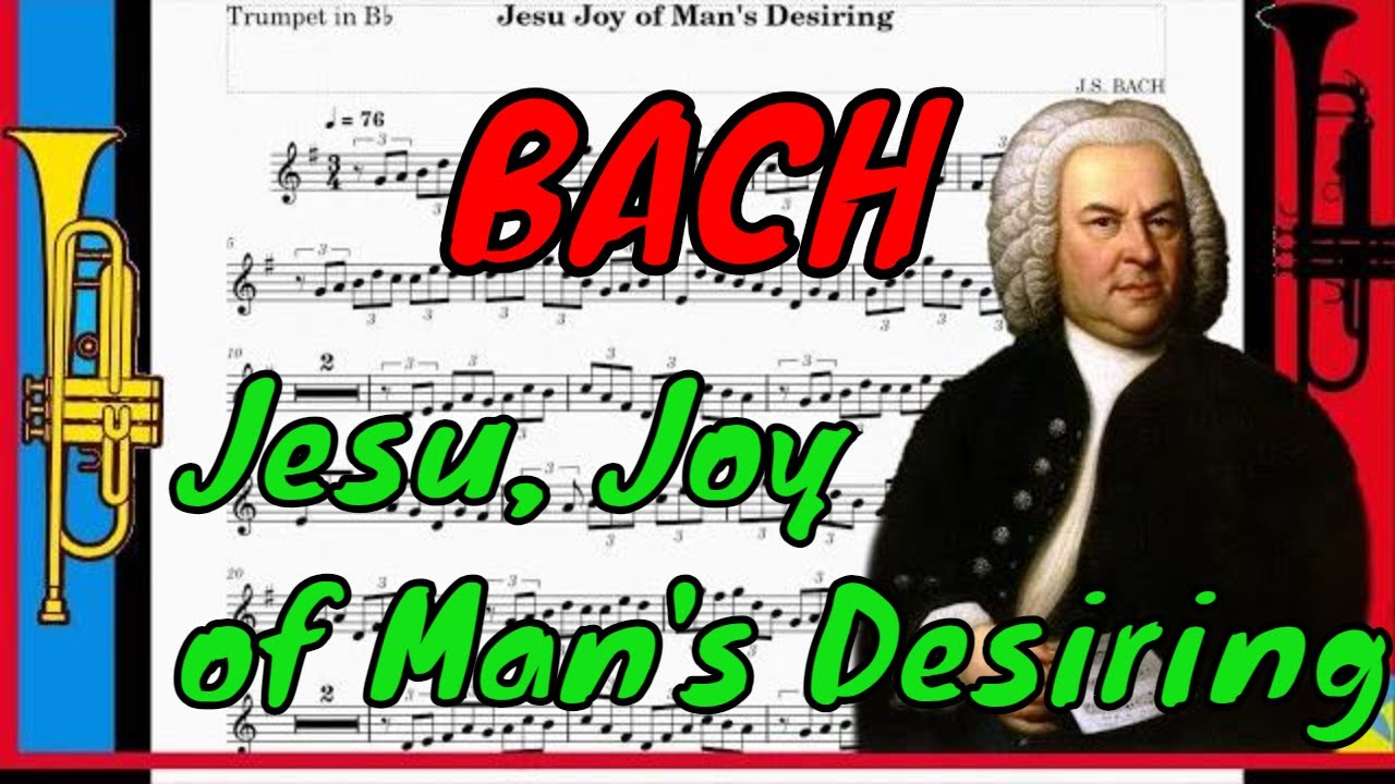 BACH - Jesu, Joy of Man's Desiring (Organ Accompaniment, Play along ...