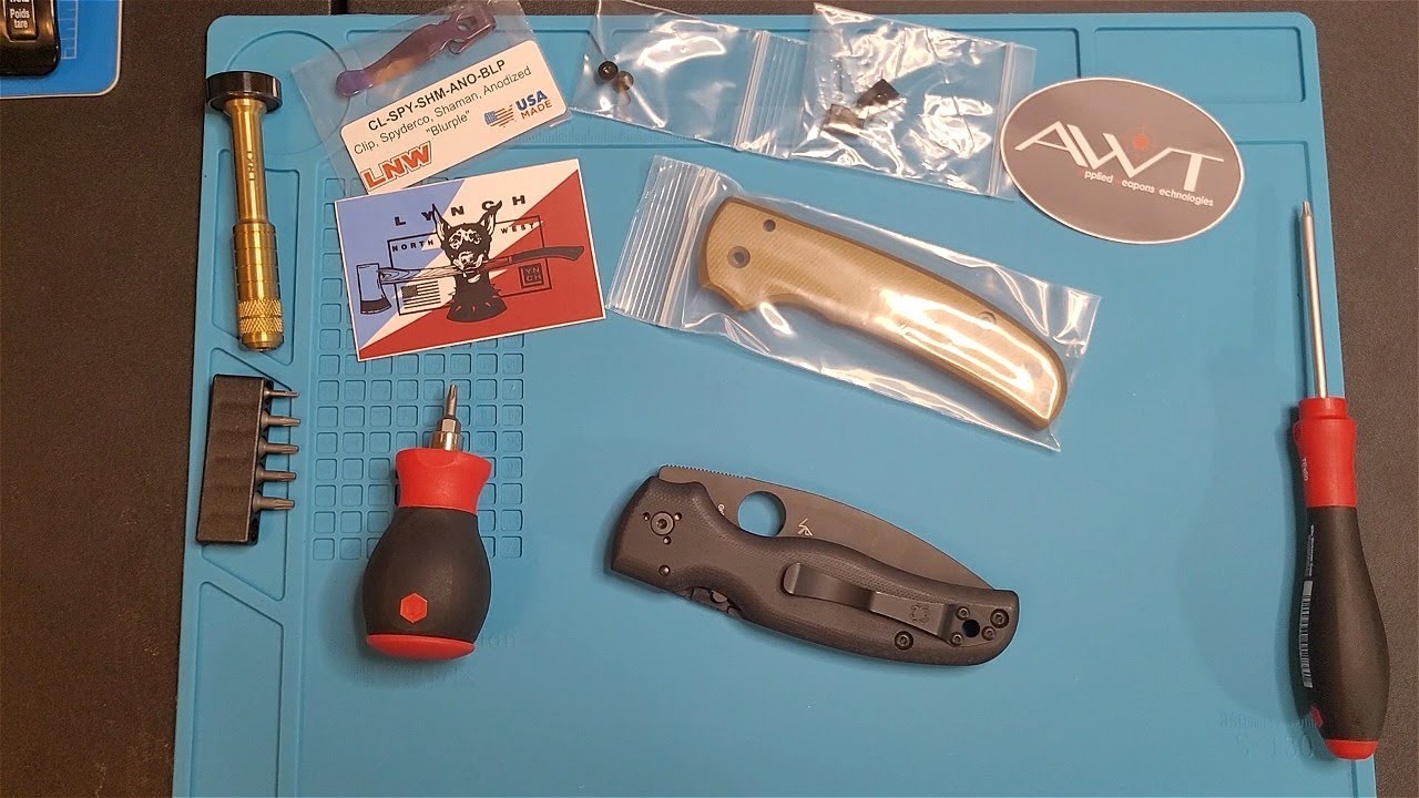 SPYDERCO SHAMAN AWT SCALE INSTALLATION!!!!!! (APPLIED WEAPONS ...