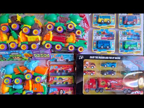 Unboxing Mainan Mobil Mobilan, Tayo The Little Bus, Plant vs Zombie Car Toys, Bis, McQueen Cars Toys