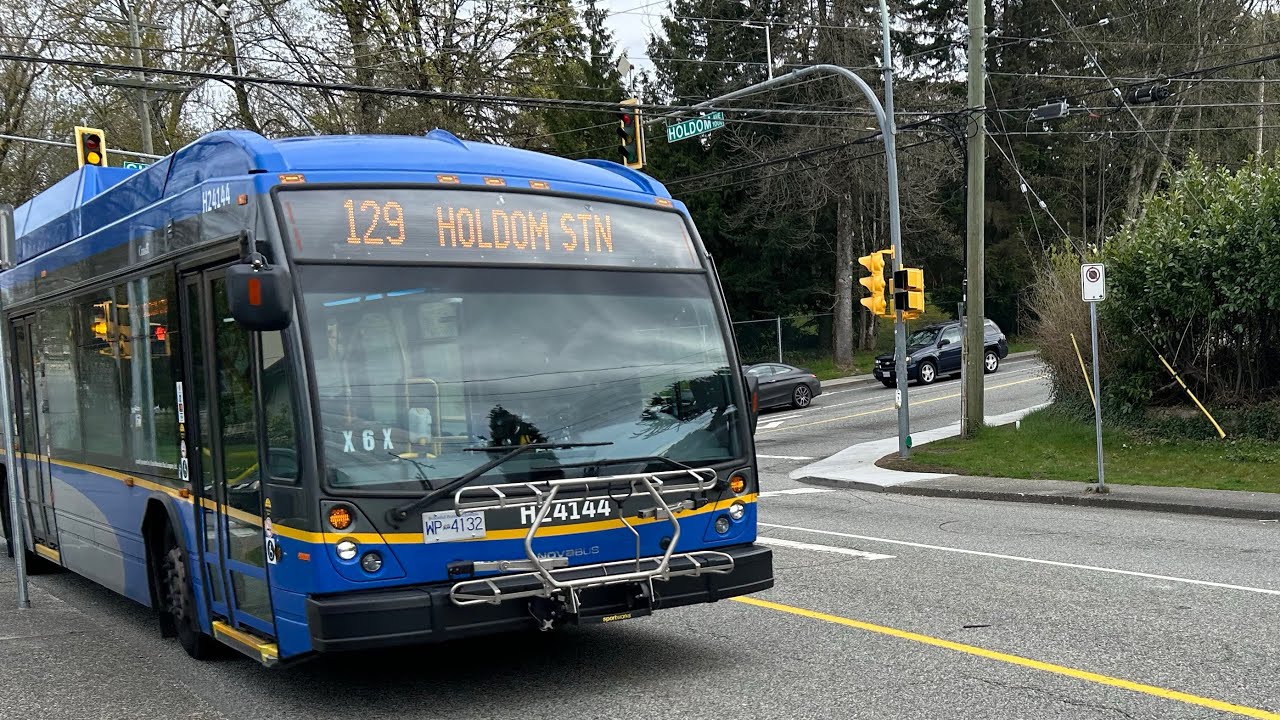 Translink 2024 Nova bus LFS CNG H24144 on the 133 Edmonds station - YouTube