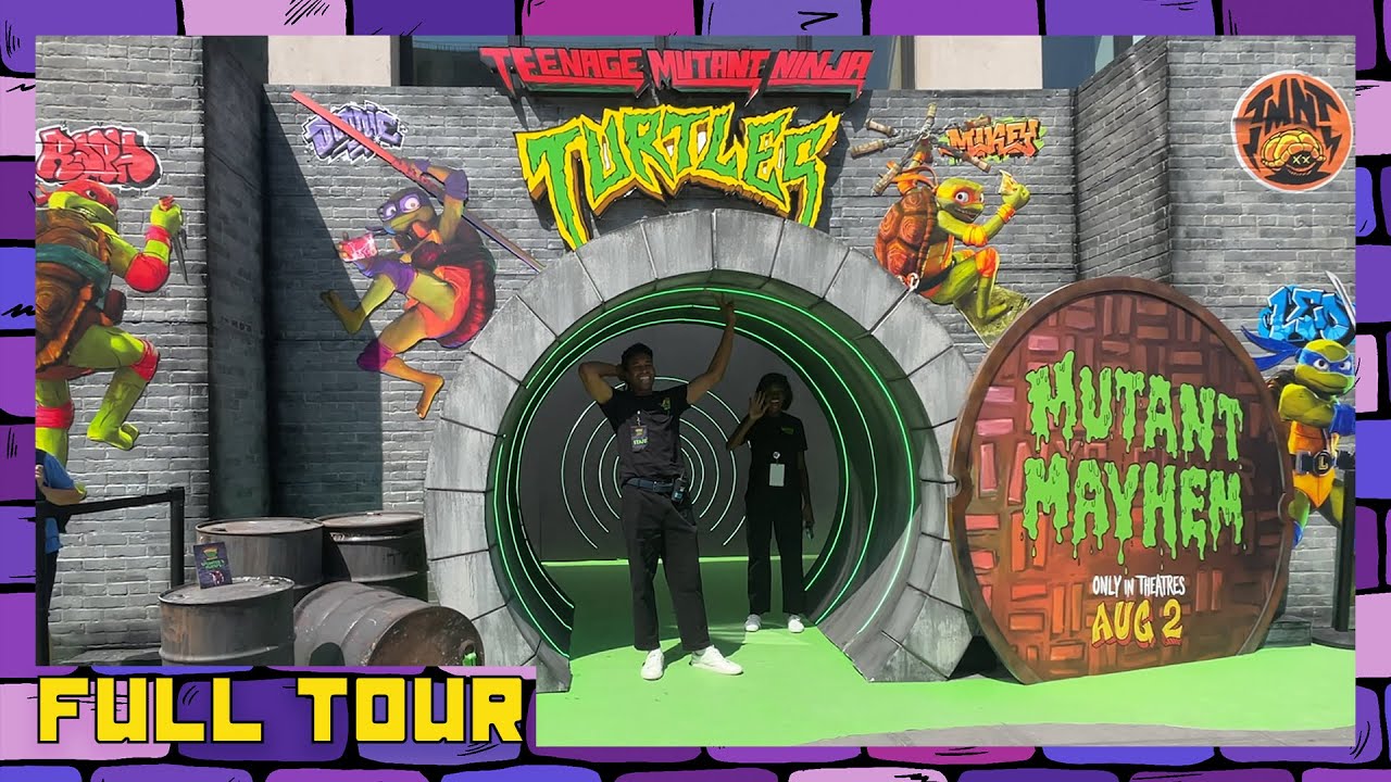 TMNT Mutant Mayhem Experience Walkthrough + Swag Bag Reveal! - YouTube