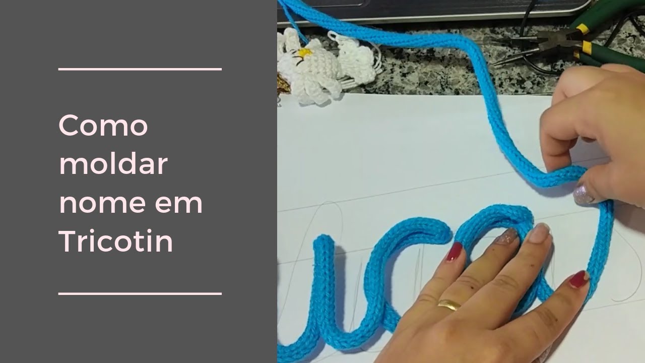 Como moldar nomes em Tricotin - Tricotin do Zero - YouTube