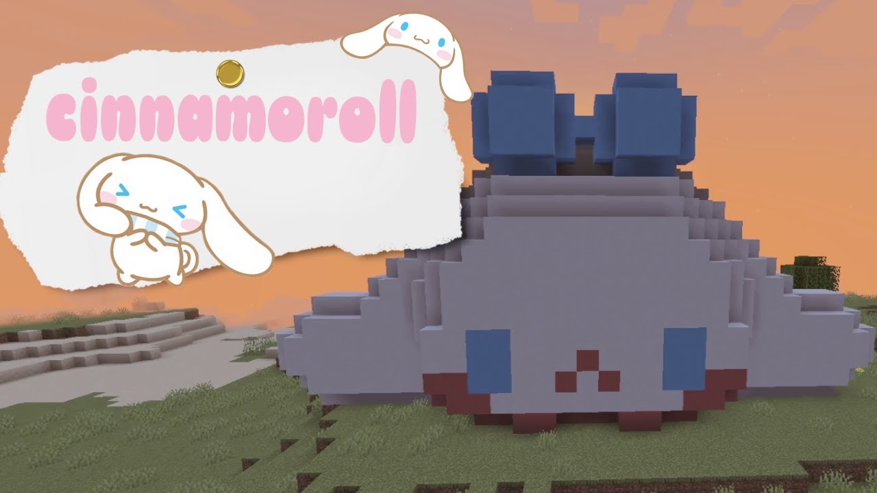COMO HACER A CINNAMOROLL EN MINECRAFT 1.20.1 SIN MODS SUPER FÁCIL ...