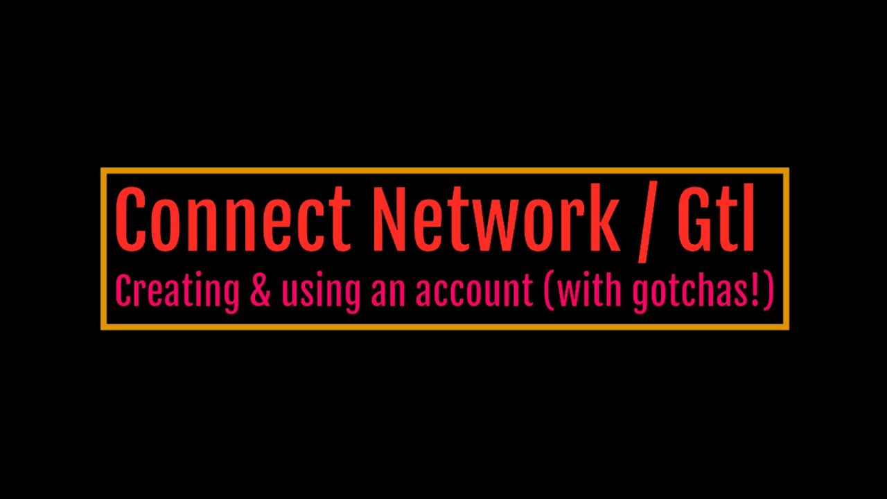 Connect Network Account Management - YouTube