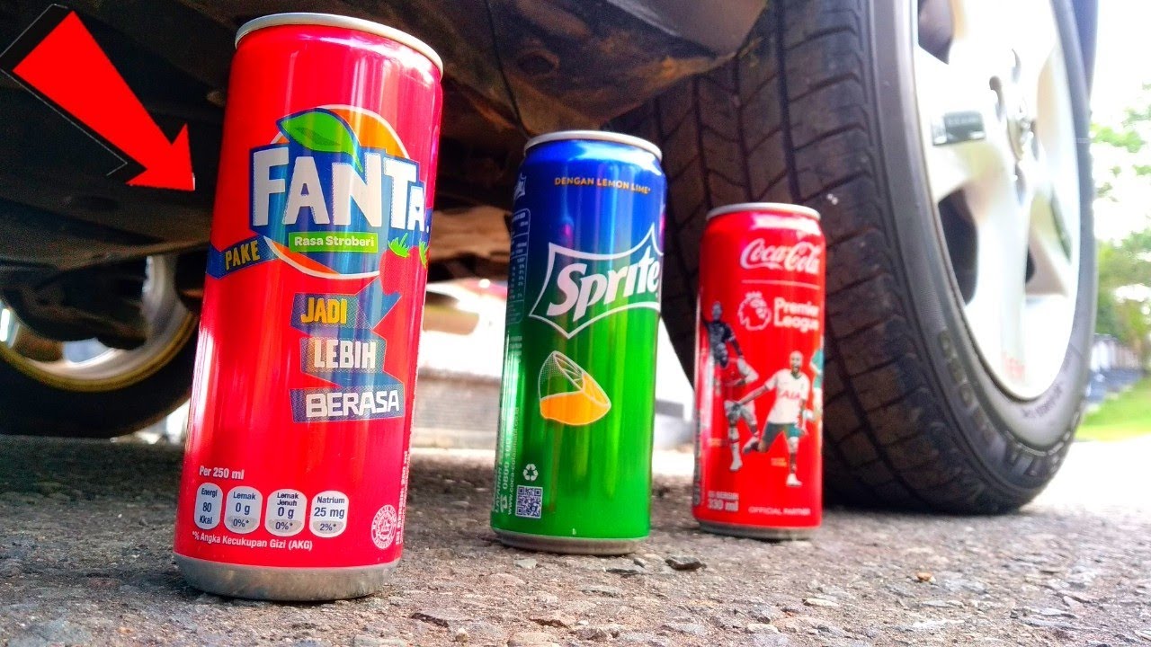 EKSPERIMEN MOBIL MELINDAS FANTA,BALON,DAN BENDA LUNAK ASMR RENYAH - YouTube