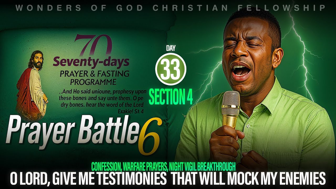 Day 33: MFM 70 Days Fasting and Prayer 2025 | Warfare Prayers | Confession Midnight Vigil Prayer ...