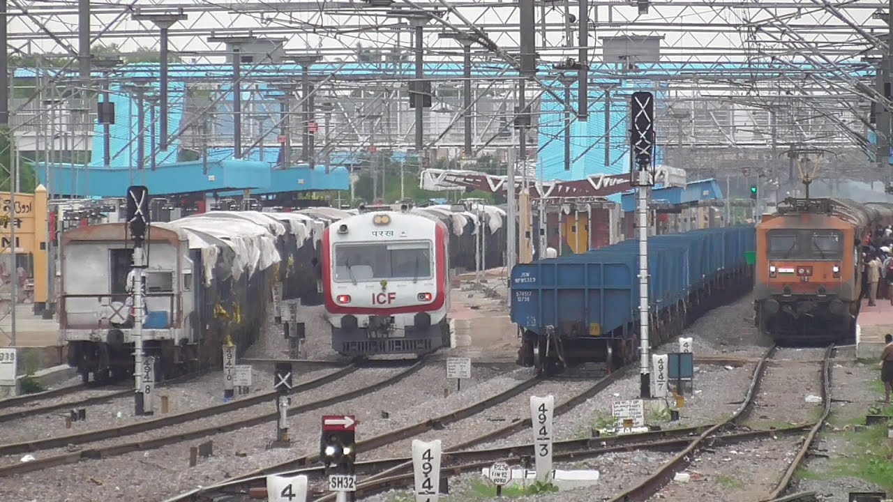 ‘PARAKH’ Self Propelled Inspection Car meets ‘Amrit Bharat’ Livery WAP ...