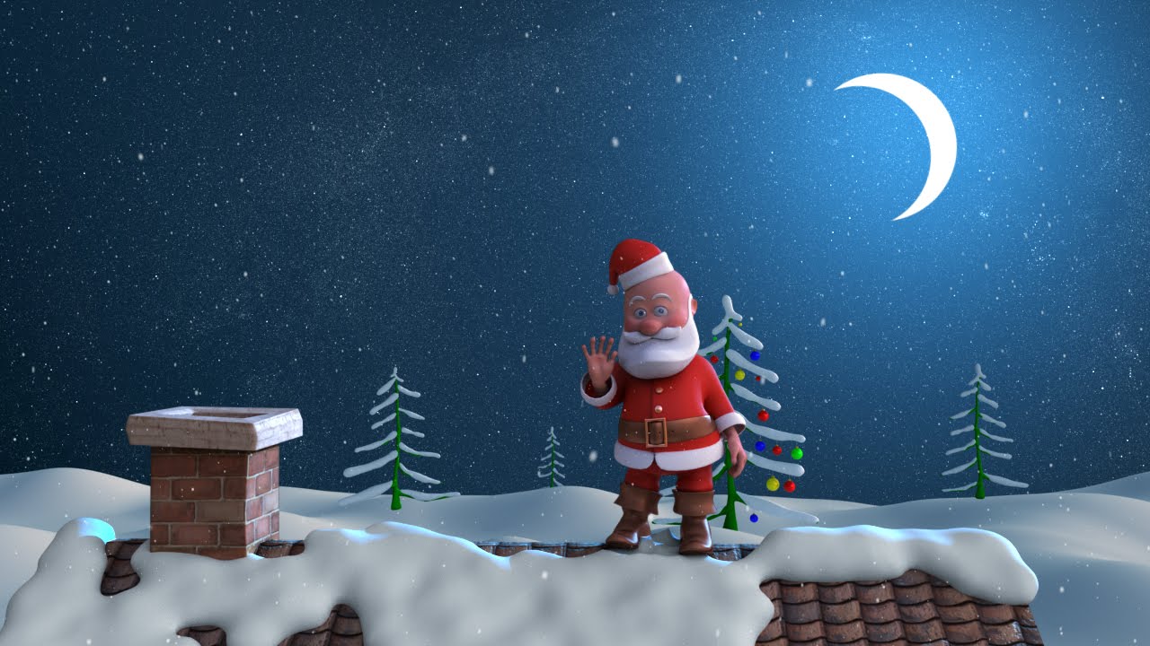 Christmas Santa Walking Logo Animation AEP - YouTube