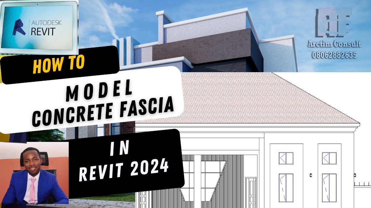 How to Create Concrete Fascia in Revit 2024 using Sweep - YouTube