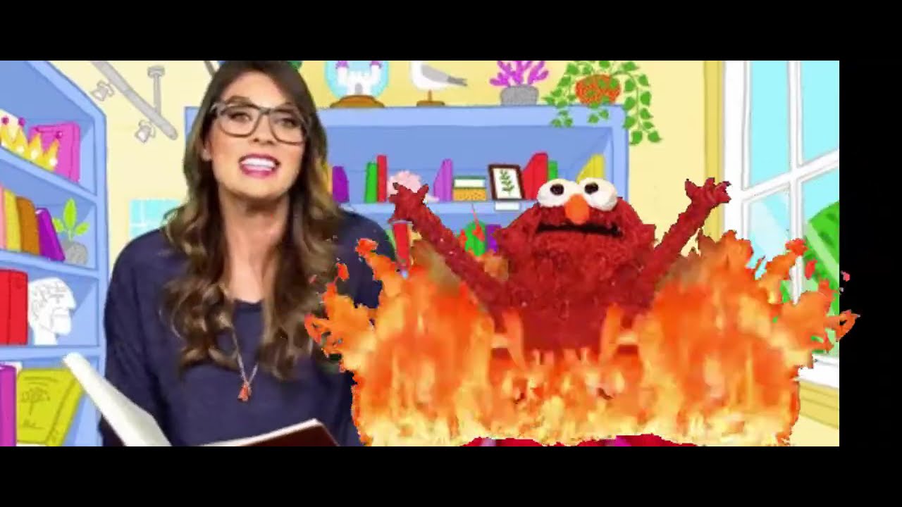 SESAME STREET ELMO ON FIRE - YouTube
