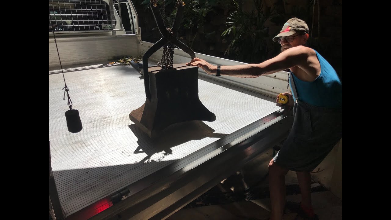 Making anvil lifting irons and moving some 300+ pound anvils - YouTube