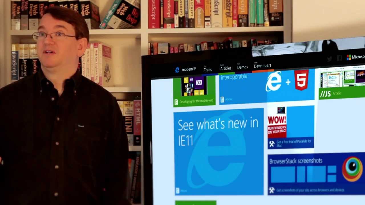 Modern IE saving web developers time and effort - YouTube